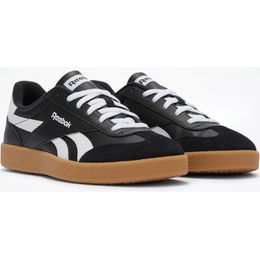Sneaker Reebok CLASSIC "REEBOK SMASH EDGE S", Damen, Gr. 42,5, schwarz-wei&szlig; (schwarz, wei&szlig;, gum), Leder, Synthetik, Schuhe Sneaker