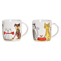2er-Set Becher &raquo;Hund und Katz&laquo;