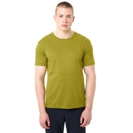 Funktionsshirt Vaude "MEN'S ESSENTIAL T-SHIRT", Damen, Gr. M, schwarz leaf, Obermaterial: 100% Polyester, Basic, Rundhals, Shirts Funktionsshirt, Basic-Passform, Rundhalsausschnitt, kurze &Auml;rmel