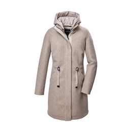 G.I.G.A. by Killtec Parka "GW 46 WMN PRK", Damen, Gr. 40, beige (hellbeige), Oberseite: 100% Polyester;R&uuml;ckseite: 100% Polyester;Obermaterial 2: 100% Polyester;Futter: 100% Polyester;F&uuml;llung: 100% Polyester, G.I.G.A. DX BY KILLTEC, Jacken Parka, Vielseitiger Damen Parka, 2-Wege-Rei&szlig;verschluss, abnehmbare Kapuze