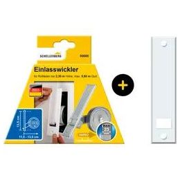 Einlass-Gurtwickler Schellenberg "Unterputz, inkl. Abdeckplatte wei&szlig;", wei&szlig;, 1 Stk., Gurtwickler, 13,5 cm Lochabstand f&uuml;r das Rollladensystem Maxi
