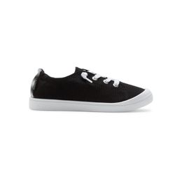 Sneaker Roxy "Bayshore Plus", Damen, Gr. 7(37), schwarz, Obermaterial:Obermaterial: 98, 95% Walkfrottier / 1, 05% Metall, Futter: 100% Textil, Laufsohle: 100% TPR;, Schuhe Sneaker