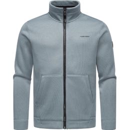 Sweatjacke Ragwear "Sweatjacke Fabbian Collar", Herren, Gr. XXL, grau, Obermaterial: 100% Polyester PES. Futter: 100% Polyester PES., Sweatjacken Sweatjacke