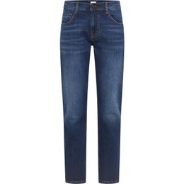 Straight-Jeans Mustang "Herren Style Denver Straight", Herren, Gr. 31, L&auml;nge 32, 883 dunkelblau, Denim/Jeans, 99% Baumwolle, 1% Elasthan, unifarben, straight fit, Jeans Straight-Jeans
