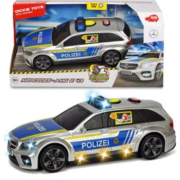 Spielzeug-Polizei DICKIE TOYS "Mercedes AMG E43", bunt (silberfarben, blau), Spielzeugfahrzeuge, KinderB:30cm, Spielzeug-Polizei, B:30cm
