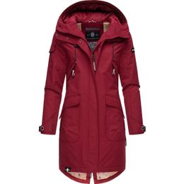 Outdoorjacke Navahoo "&Uuml;bergangsjacke Pfefferschote", Damen, Gr. XS, rot, Obermaterial: 55% Nylon NY. 45% Baumwolle CO. Obermaterial: Futter: 100% Polyester PES. 100% Polyester PES., Jacken Outdoorjacke