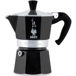 Espressokocher Bialetti "Moka Express", grau (aluminiumfarben, schwarz), 0,13 l, 3, Kaffeemaschinen, Espressokocher, Aluminium, in hochwertiger Lackierung, 1 Tasse