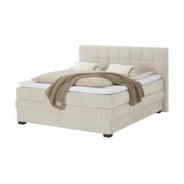 vanDoorn Boxspringbett mit Bettkasten - creme - Materialmix - 214 cm - 119 cm - M&ouml;bel Kraft