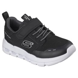 Sneaker Skechers "Skechers GLIDE-STEP FLOW", Jungen, Gr. 27, schwarz, Synthetik, Textil, Mesh, kontrastfarbene Details, Schuhe Sneaker, Freizeitschuh mit Klett, Gr&ouml;&szlig;enschablone zum Download