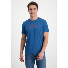 Funktionsshirt CMP "MAN CO T-SHIRT", Herren, Gr. 58, pacific, Obermaterial: 100% Polyester, normal, Rundhals, Shirts Funktionsshirt