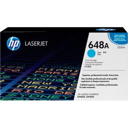 HP Tonerkartusche "HP original Toner 648A Farben: cyan/magenta/yellow", blau (cyan), Tonerpatronen, Tonerkartusche