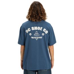 T-Shirt DC Shoes "Pro Service", Herren, Gr. M, blau (estate blau), Obermaterial: 75% Walkfrottier, 25% Walkfrottier;, Shirts T-Shirt