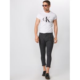 Calvin Klein Jeans T-Shirt Herren Gr&ouml;&szlig;e XXXL stone / schwarz / wei&szlig;