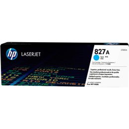 HP Tonerkartusche "HP original Toner 827A Farben: B/C/M/Y", blau (cyan), Tonerpatronen, Tonerkartusche