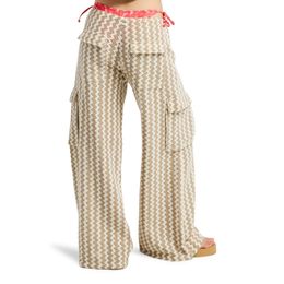 Outdoorhose Roxy "Charm The Snake", Damen, Gr. L, braunie, Obermaterial: 50% Walkfrottier, 50% Microfaser;, Hosen Outdoorhose