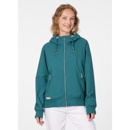 Allwetterjacke Ragwear "OGGIE", Damen, Gr. XXL, ocean gr&uuml;n, Web, Obermaterial: 100% Polyester, unifarben, normal, Jacken Allwetterjacke, Wasserabweisend mit Antistatic-Finish