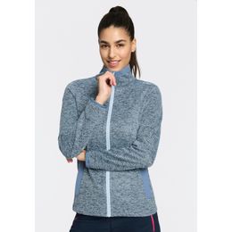 Strickfleecejacke CMP, Damen, Gr. 44, space, Obermaterial: 100% Polyester. Futter: 85% Polyester, 15% Elasthan, Jacken Strickfleecejacke, sportlicher Stil, &Uuml;bergangsjacke f&uuml;r Erwachsene