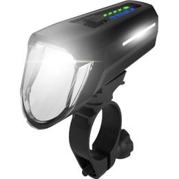 FISCHER BIKE Fahrrad-Frontlicht FISCHER FAHRRAD "LED-Akku Frontlicht 110 Lux", schwarz, Fahrradlampen, Fahrrad-Frontlicht
