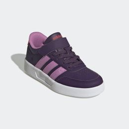 Sneaker adidas Sportswear "BREAKNET 3.0 KIDS", Damen, Gr. 34, lila (aurora plum, preloved lila, lucid rot), Synthetik, Schuhe Sneaker, f&uuml;r Kinder & Jugendliche