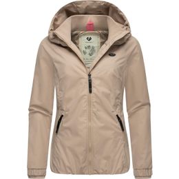 Outdoorjacke Ragwear "&Uuml;bergangsjacke Dizzie", Damen, Gr. S, braun (latte024), Obermaterial: 100% Polyester PES. Obermaterial: Futter: 100% Polyester PES. 100% Polyester PES., Jacken Outdoorjacke