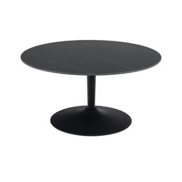 M&ouml;bel Kraft Couchtisch schwarz Ma&szlig;e (cm): H: 45 &Oslash;: 90.0 &raquo; M&ouml;bel Kraft