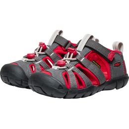 Sandale Keen "SEACAMP II CNX", M&auml;dchen, Gr. 31, magnet, rot c, Synthetik, Schuhe Sandale