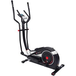 Crosstrainer-Ergometer Christopeit Sport "AX 8000" Gr. 1, rot (schwarz, rot, silberfarben), Crosstrainer, ohne Unterlegmatte, Crosstrainer-Ergometer, 150 kg max. Benutzergewicht, 24 Widerstandsstufen, B:60cm H:163cm L:120cm