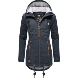 Ragwear Damen Winterjacke "Zuzka Winter", blau, Gr. XL, Au&szlig;enmaterial: 100% Polyester. Innenfutter: 100% Polyester. Wattierung: 100% Polyester,