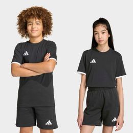 Jungen Trainingsshirt "ENTRADA26 KIDS TRIKOT"schwarz, wei&szlig;, Gr. 128, adidas Performance, Obermaterial: 100% Baumwolle, Shirts, f&uuml;r aktive Kinder,