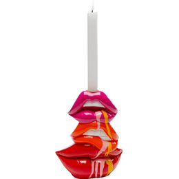Kerzenst&auml;nder KARE DESIGN "Kerzenst&auml;nder Lips 17cm", bunt (mehrfarbig), B:16,5cm H:20,5cm T:7cm, Kerzenhalter, Kerzenst&auml;nder