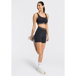 Trainingsshorts New Balance, Damen, Gr. L, N-Gr, schwarz, Obermaterial: 71% Polyester, 29% Elasthan, Hosen Trainingsshorts, elastischer Materialmix, schnelltrocknend, bequeme Passform