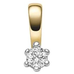 Adelia&acute;s Kettenanh&auml;nger ADELIA ́S "Damen 585 Gold Anh&auml;nger mit Diamant Brillant &Oslash; 3,6 mm", gold, Schmuckanh&auml;nger, Damen, 0,1 VVS = sehr sehr kleine Einschl&uuml;sse, Diamanten Gelbgold 585 Gold, Diamanten, Gelbgold 585, Gold, Kettenanh&auml;nger, mit Diamant / Brillant f&uuml;r Damen