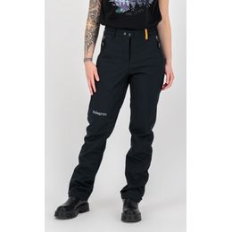Softshellhose DEPROC Active "STERLING WOMEN", Damen, Gr. 44L, Normalgr&ouml;&szlig;en, schwarz, 96% Polyester; 4% Elastan mit TPU Membrane, Hosen Softshellhose, auch in Gro&szlig;en Gr&ouml;&szlig;en erh&auml;ltlich