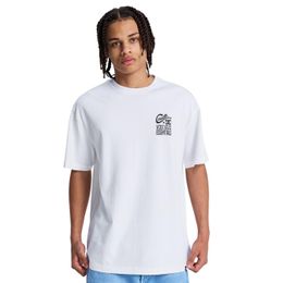 T-Shirt DC Shoes "Knotted", Herren, Gr. L, wei&szlig;, Obermaterial: 75% Walkfrottier, 25% Walkfrottier;, Shirts T-Shirt