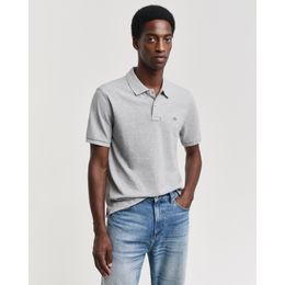 Gant Herren Poloshirt "REG EMB ARCHIVE SHIELD POLO", grau, Gr. XXL, unifarben, Web, Obermaterial: 100% Baumwolle, Shirts, Mit Schlitzen an der Seite