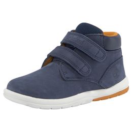 Klettboot Timberland "TODDLE TRACKS - MID HOOK & LOOP BOOT", M&auml;dchen, Gr. 27, blau (navy), Leder, sportlich, Schuhe Klettboot, Winterstiefel, Winterboots, Snowboots, Winterschuhe, f&uuml;r Kinder