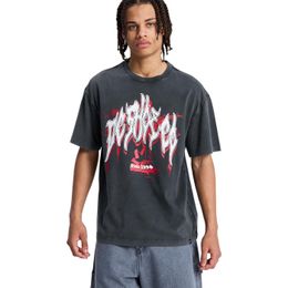T-Shirt DC Shoes "DC Death Machine", Herren, Gr. L, schwarz, Obermaterial: 75% Walkfrottier, 25% Walkfrottier;, Shirts T-Shirt