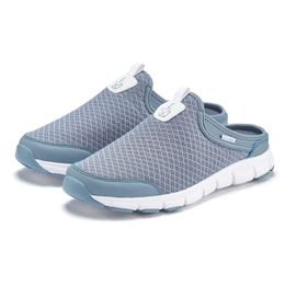 Sneaker Lascana "Slip-On-Sneaker", Damen, Gr. 42, grau (blau), Obermaterial: 100% Textilmaterial. Decksohle: 100% Textilmaterial. Futter: 100% Textilmaterial. Laufsohle: 100% Synthetik, unifarben, Basic, Schuhe Sneaker, Halbschuh, Freizeitschuh, Sabot, Clogs aus leichtem Mesh-Material, Topseller