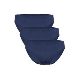 Slip Ammann "Slip Cotton & More Mini Slip 3P 3er Pack", Herren, Gr. 4XL, blau (dunkelblau), Obermaterial: 57% Modal CMD. 35% Baumwolle CO. 8% Elasthan EL., Unterhosen Slip