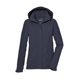 Outdoorjacke Killtec "KOS 51 WMN JCKT", Damen, Gr. 36, blau (nachtblau), Obermaterial: 100% Polyester;Futter: 100% Polyester, Jacken Outdoorjacke, Damenjacke: wasserdicht, atmungsaktiv, verstellbar, abnehmbare Kapuze