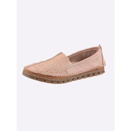 Slipper Gemini, Damen, Gr. 36, puder, Glattleder, Schuhe Slipper