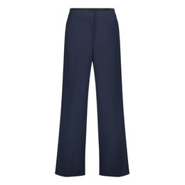 Marlene-Hose Betty Barclay "Marlene-Hose unifarben", Damen, Gr. 42, EURO, blau (dunkelblau), Obermaterial: 96% Polyester PES. 4% Elasthan EL., Hosen Marlene-Hose