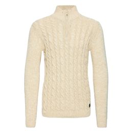 !Solid Troyer SOLID "Troyer SDRichart", Herren, Gr. XL, beige (oatmeal melange), Obermaterial: 70% Baumwolle CO recyc.. 30% Polyester Pol. recyc.., Pullover Troyer