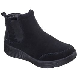 Chelseaboots Skechers "ARCH FIT LAGUNA", Damen, Gr. 36, schwarz, uni, Veloursleder, Schuhe Chelseaboots, Chelseaboots, Winterboots mit bequemen Relaxed Fit