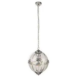 Searchlight H&auml;ngeleuchte "H&auml;ngeleuchte Coronet, 3-flammig", silber (chrom), 3, &Oslash; 32cm H: 43cm, 1 Stk., Leuchten, Klassisches Ambiente, H&auml;ngeleuchte