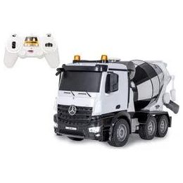 RC-Auto Jamara "Fahrmischer Mercedes-Benz Arocs Liebherr 1:20 2,4GHz", wei&szlig;, Fernlenkfahrzeuge, KinderB:16cm H:20cm T:42,6cm, mit LED Licht, B:16cm H:20cm T:42,6cm