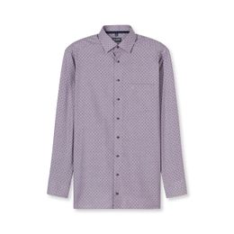 OLYMP Herren Businesshemd "OLYMP Luxor, Modern Fit, New Kent mit extra langem Arm"aubergine, Gr. 42, 100% Baumwolle, Hemden