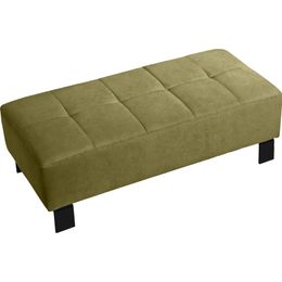 Sitzhocker Alina "Royce", gr&uuml;n (olivgr&uuml;n xbo 13), B:126cm H:41cm T:61cm, Struktur fein XBO (100% Polyester), Hocker, Sitzhocker, 126 cm breit und 61 cm tief