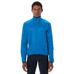 Fahrradjacke Vaude "MEN'S MATERA AIR JACKET", Herren, Gr. M, radiate blau, Web, Obermaterial: 100% Polyamid, unifarben, regular fit normal, Rundhals, eingesetzt elastischer Bund, Jacken Fahrradjacke, winddichtes Obermaterial aus Polyamid, atmungsaktiv