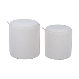 Hocker-Set Villia Ma&szlig;e (cm): H: 44 &Oslash;: 39 Sessel & Hocker > Hocker > Polsterhocker &raquo; Sofa DE